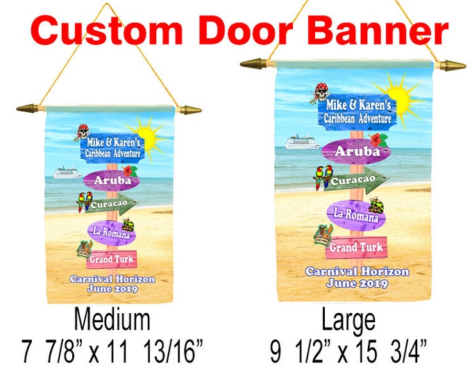 Cruise Ship Door Banner. Custom Door Banner Available in 2 Sizes ...