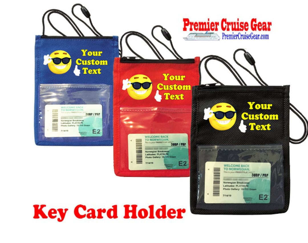 Cruise Ship Key Card Holder With Cruising/beach Decorations. Keep Your ...