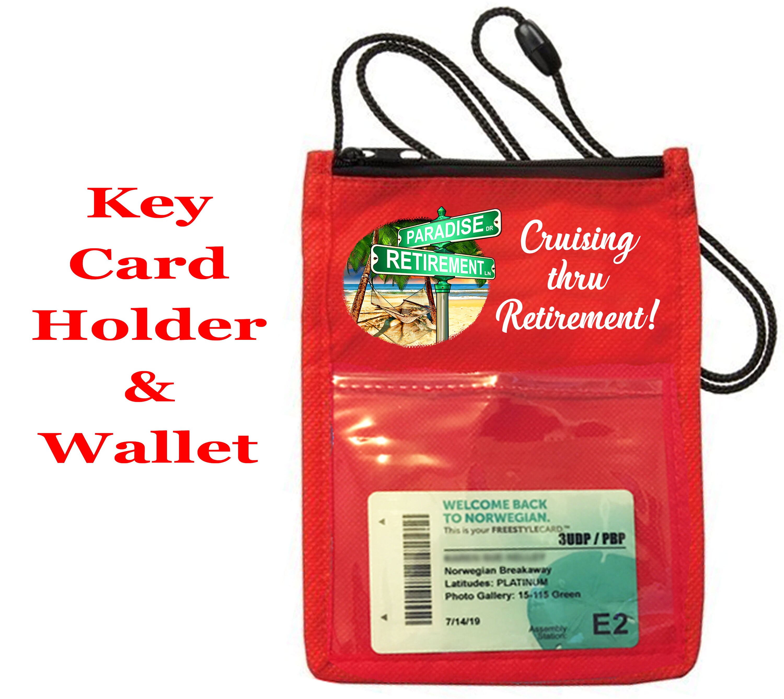 Cruise Ship Key Card Holder With Cruising/beach Decorations. Keep Your ...