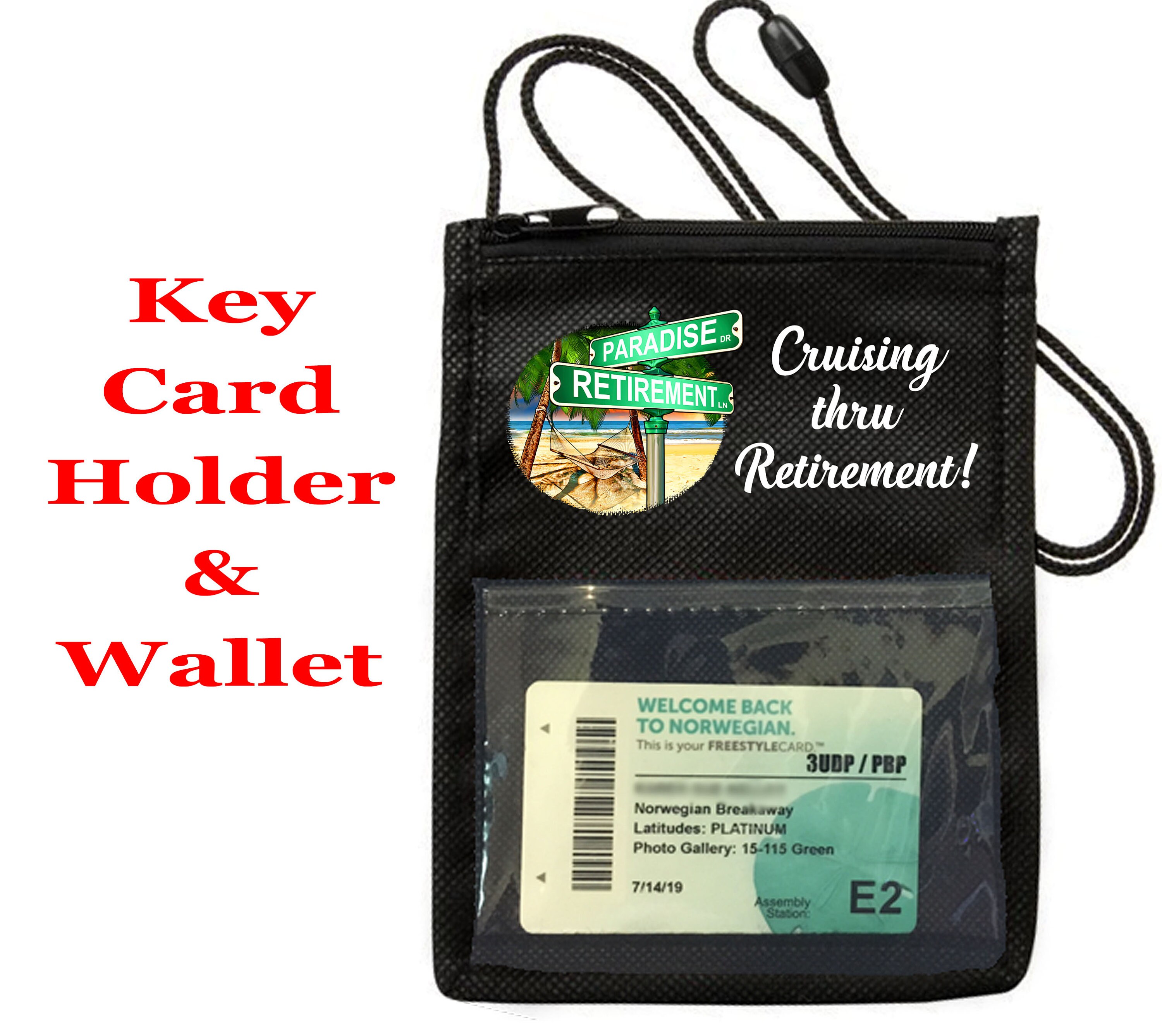 Cruise Ship Key Card Holder With Cruising/beach Decorations. Keep Your ...