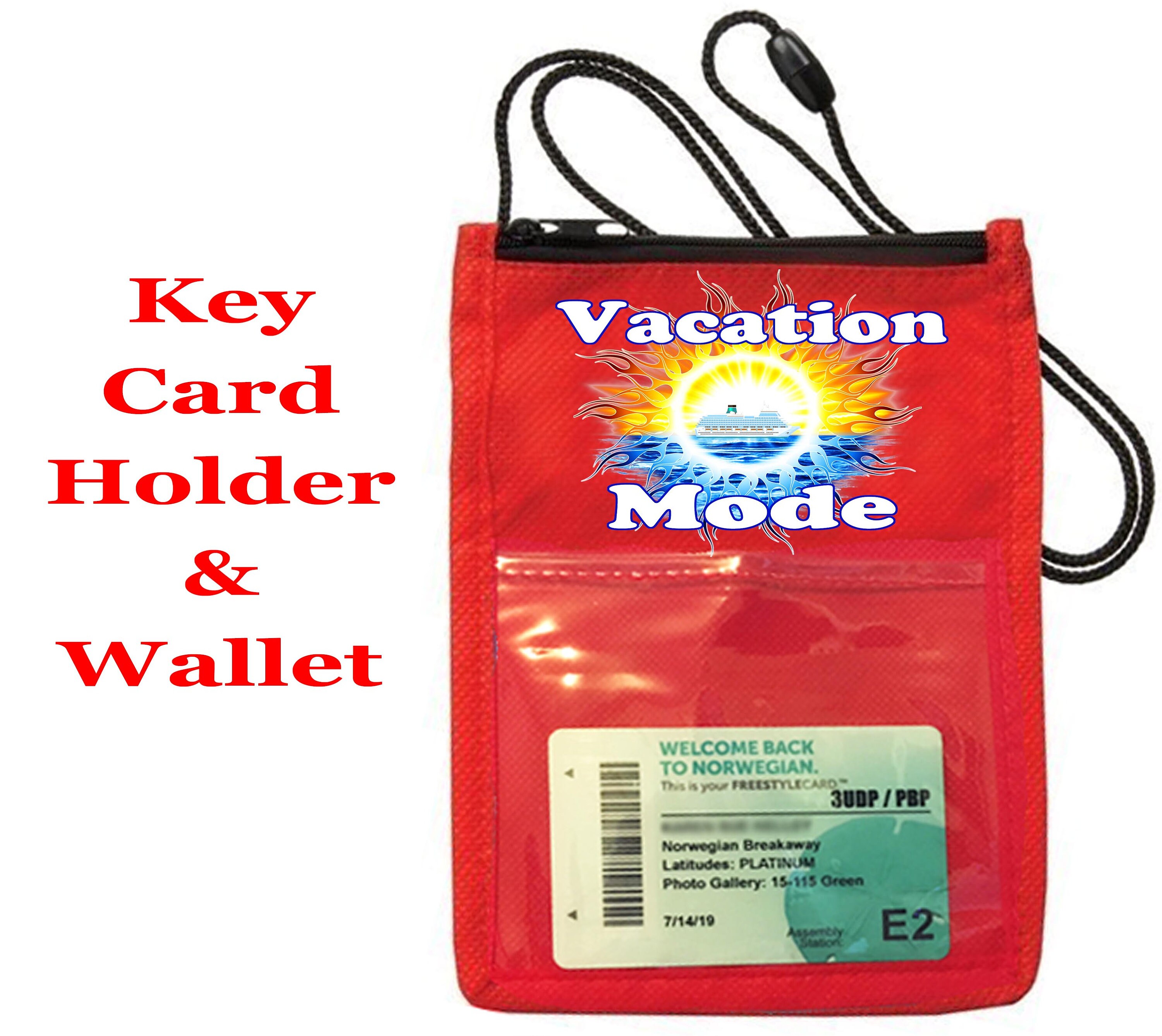 Cruise Ship Key Card Holder With Cruising/beach Decorations. Keep Your ...