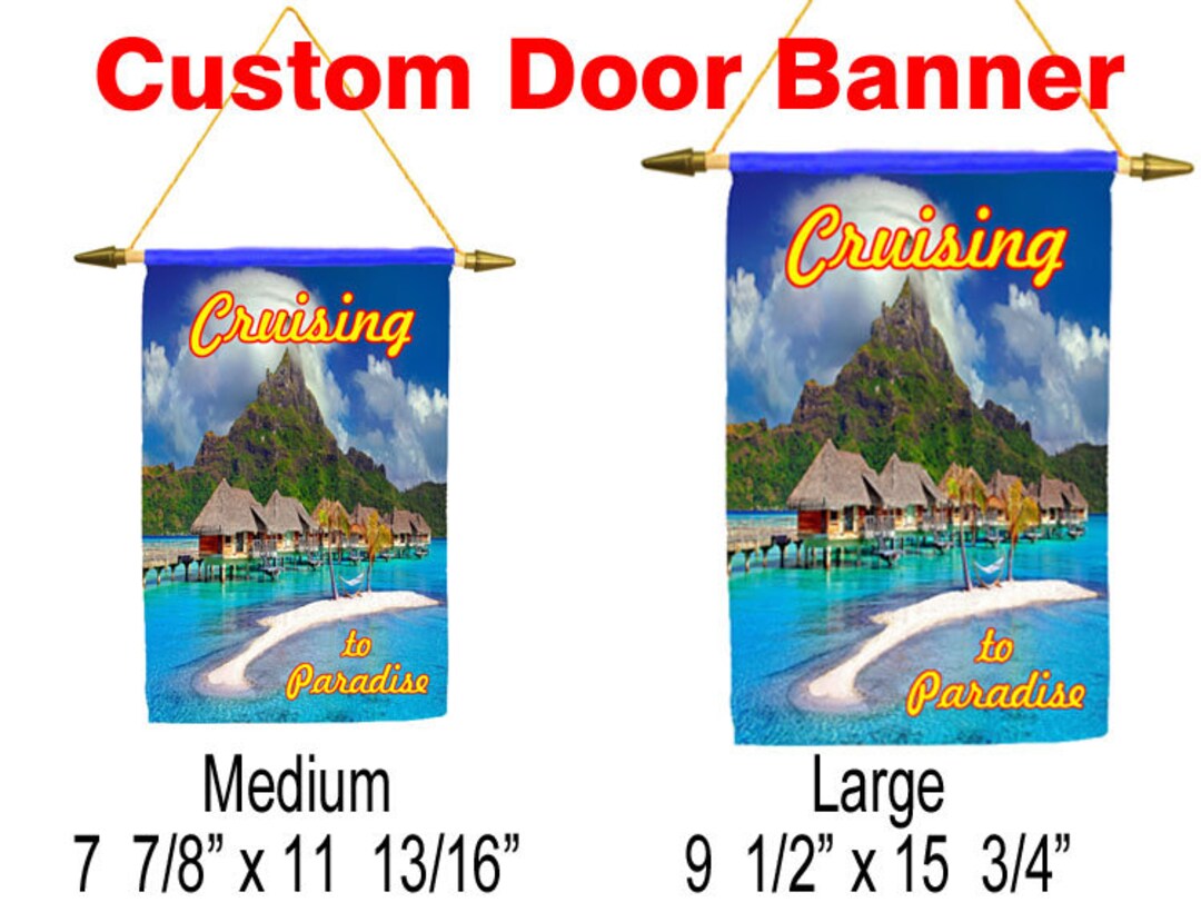 Cruise Ship Door Banner cruising to Paradise - Etsy