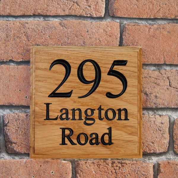 Custom Made House Name Plate - Etsy UK