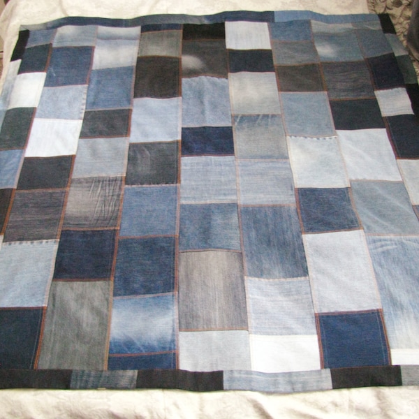Denim Quilt - Etsy