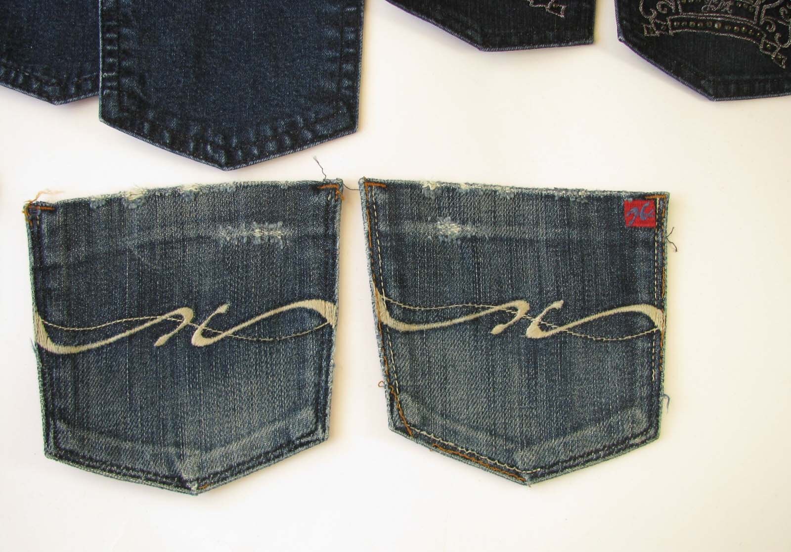 14 Unseamed Back Jeans Pockets, Reclaimed Pockets, Detached Back ...