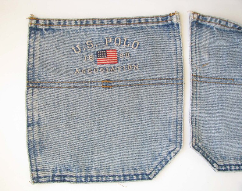 14 Unseamed Back Jeans Pockets Reclaimed Pockets Detached - Etsy