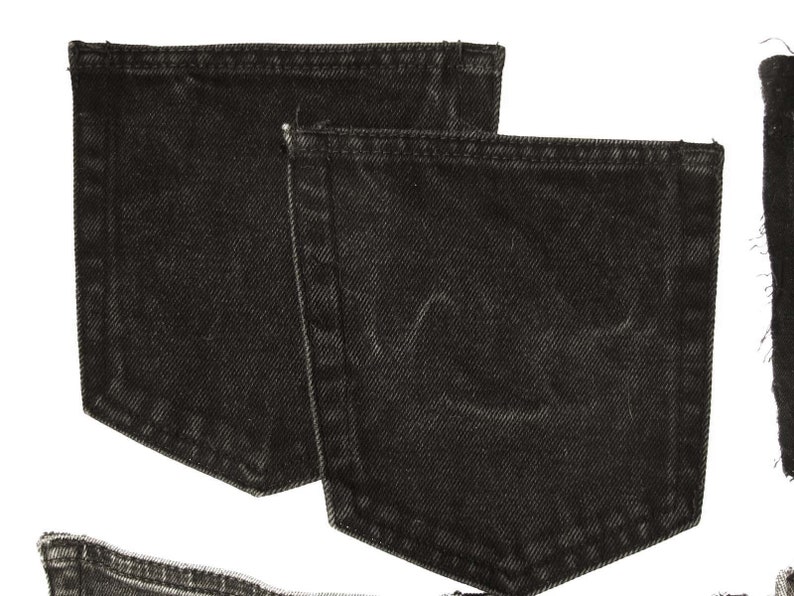 13 Unseamed Back Jeans Pockets Mix Reclaimed Pockets - Etsy