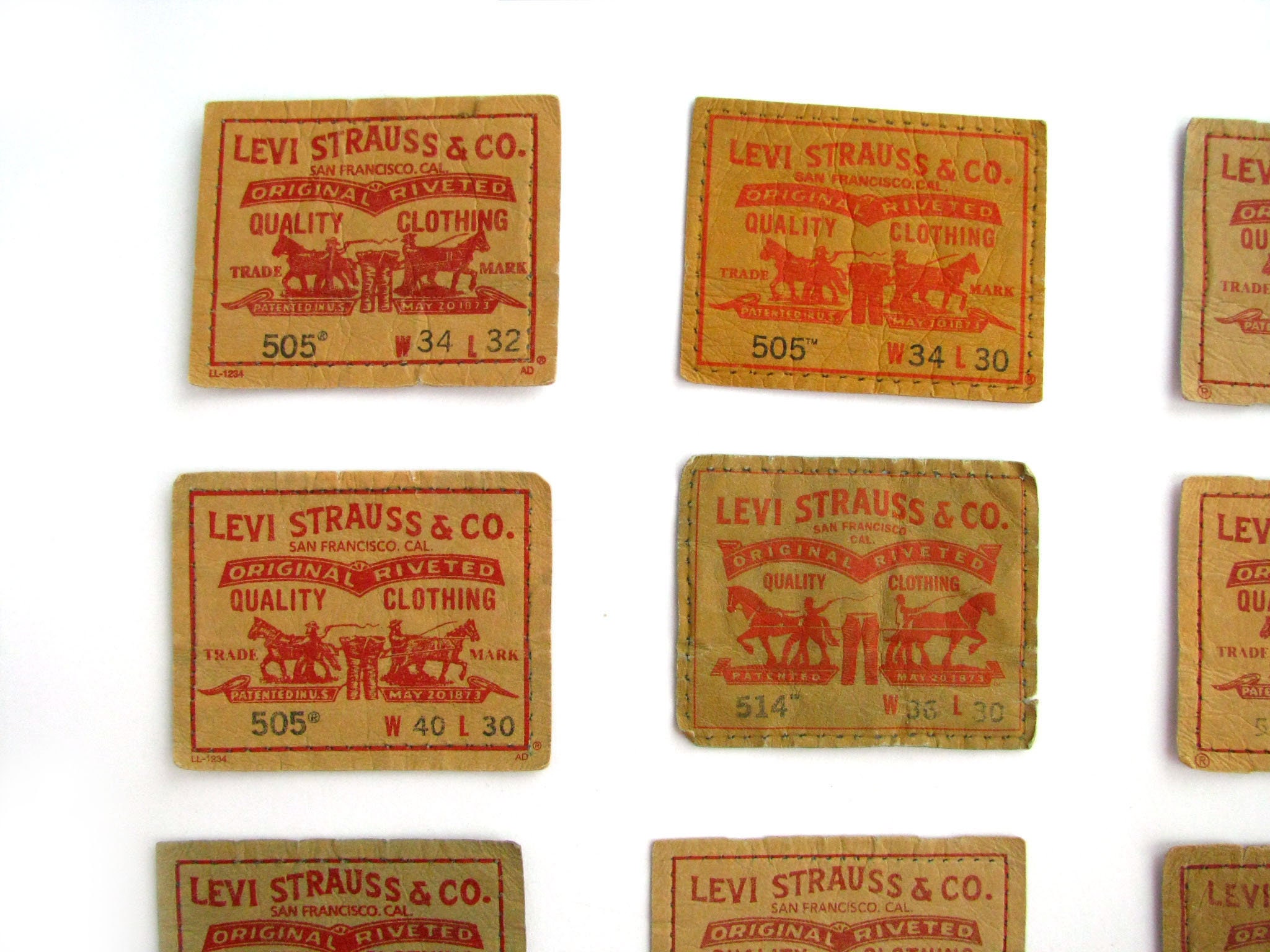 Original Vintage Levis Brand Patches Reclamed Vintage Jeans | Etsy