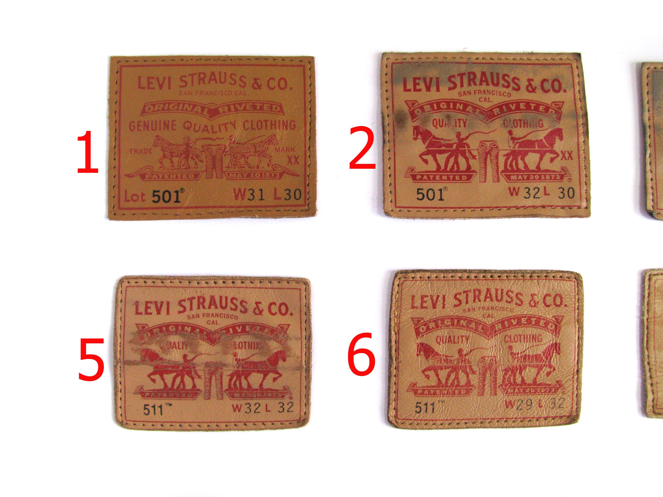 Original Vintage Levis Leather Brand Patches, Reclamed Vintage Jeans Label Patch - Etsy