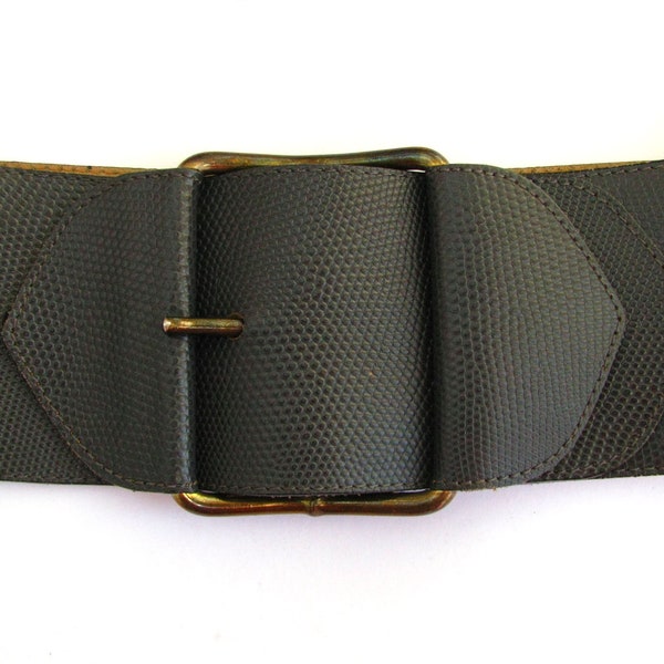 Mens 3 Inch Wide Leather Belt - Etsy