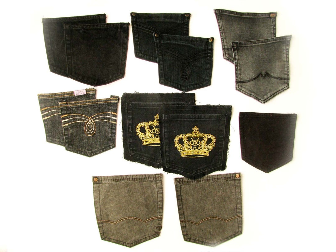 13 Unseamed Back Jeans Pockets Mix Reclaimed Pockets - Etsy