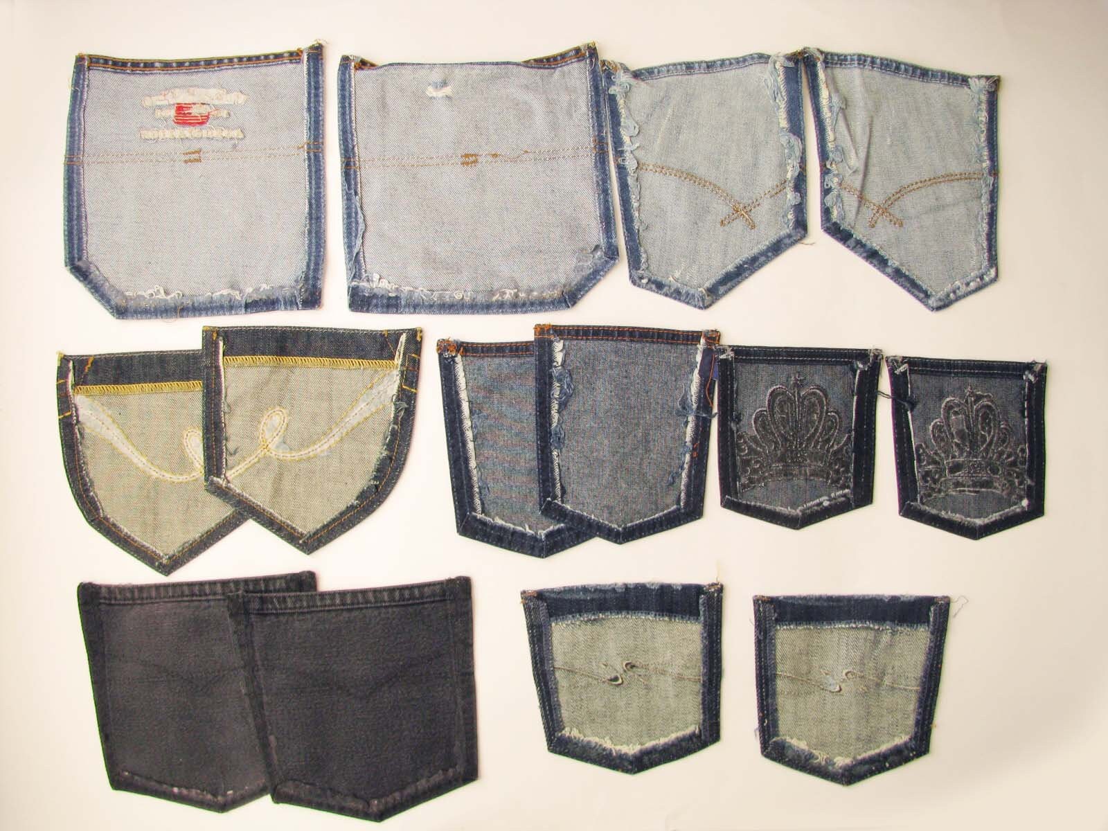 14 Unseamed Back Jeans Pockets, Reclaimed Pockets, Detached Back ...