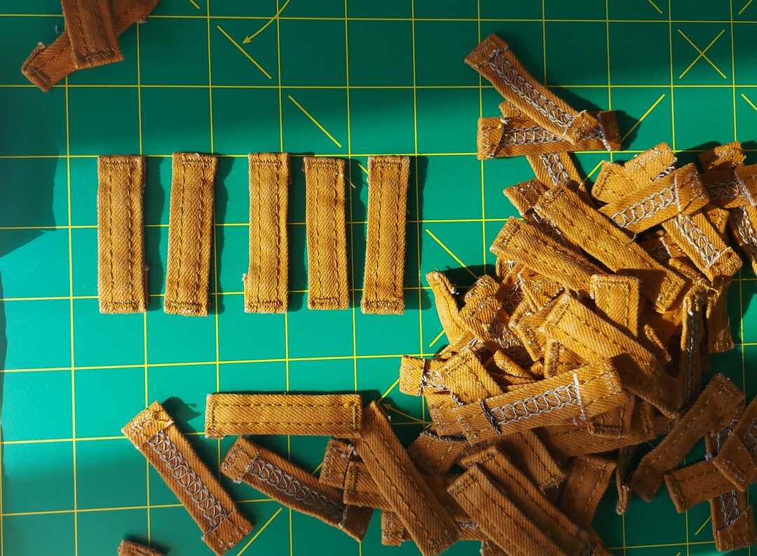 Tan Denim Matching Belt Loops for Jeans, New Fabric Belt Loops, Reused ...