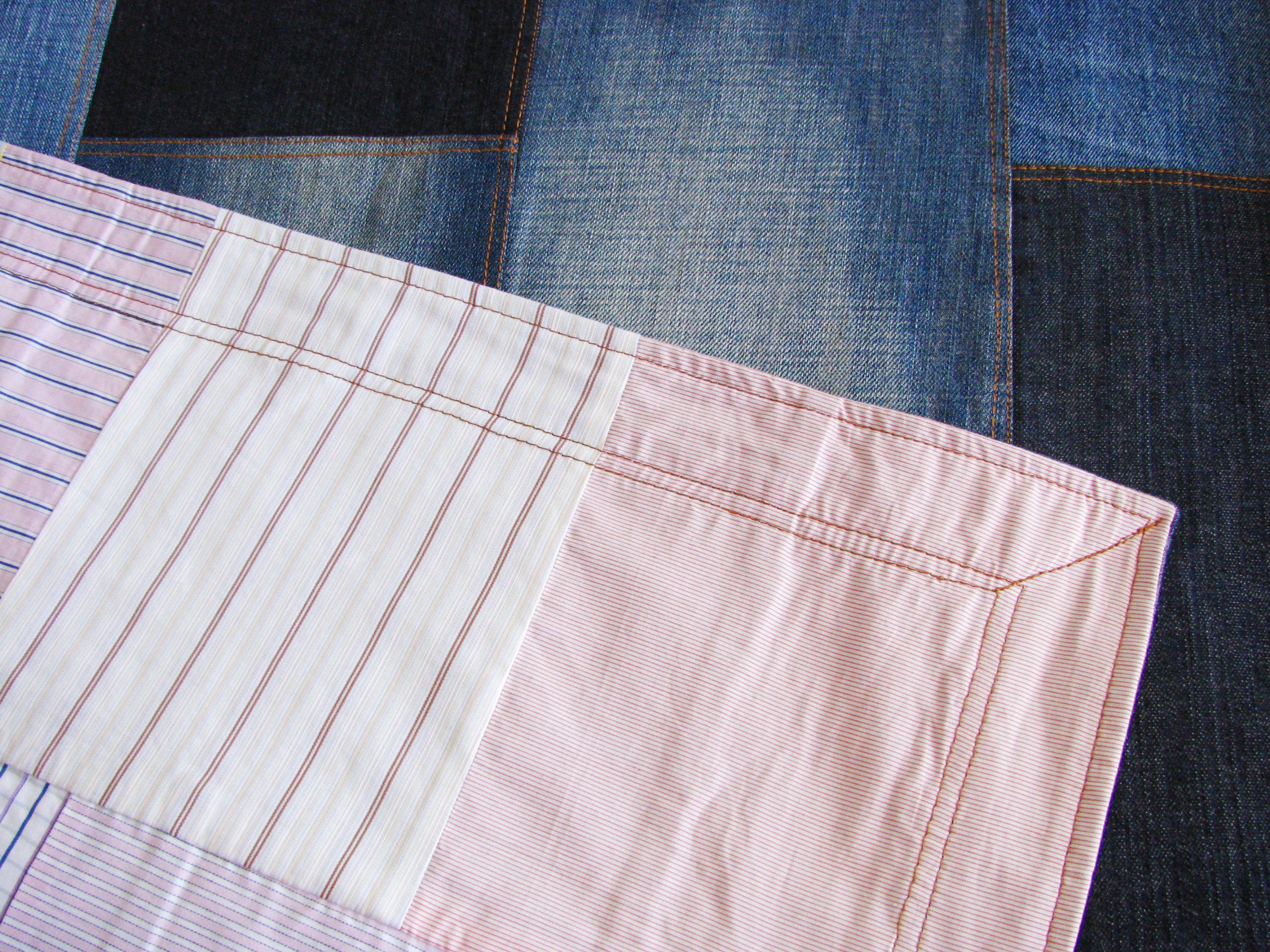 California King Jean Bedspread Repurposed Denim Blanket - Etsy