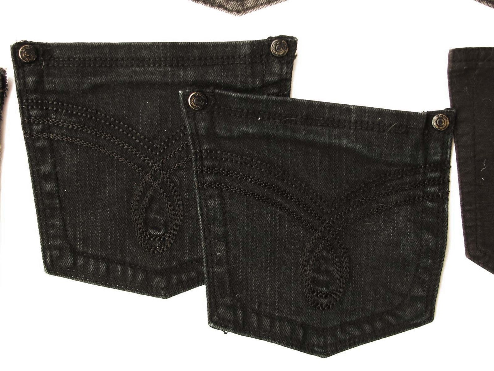 13 Unseamed Back Jeans Pockets Mix Reclaimed Pockets - Etsy