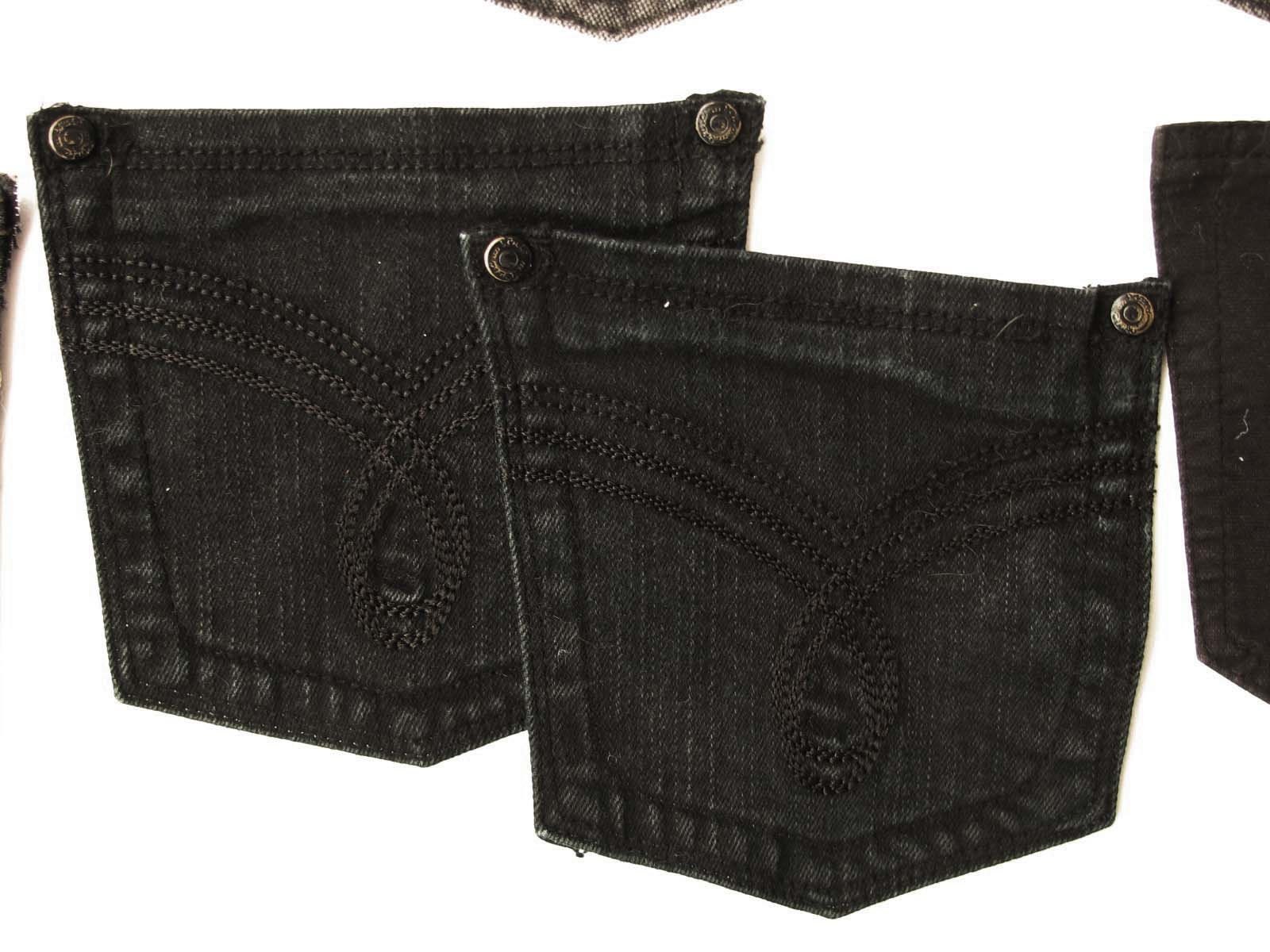13 Unseamed Back Jeans Pockets Mix Reclaimed Pockets - Etsy