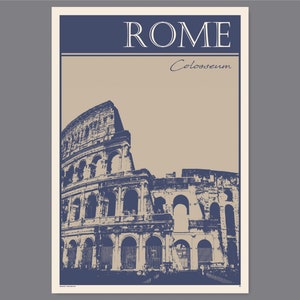 Rome Colosseum Poster, Rome Italy, Rome Wall Art, Rome Print, Travel ...