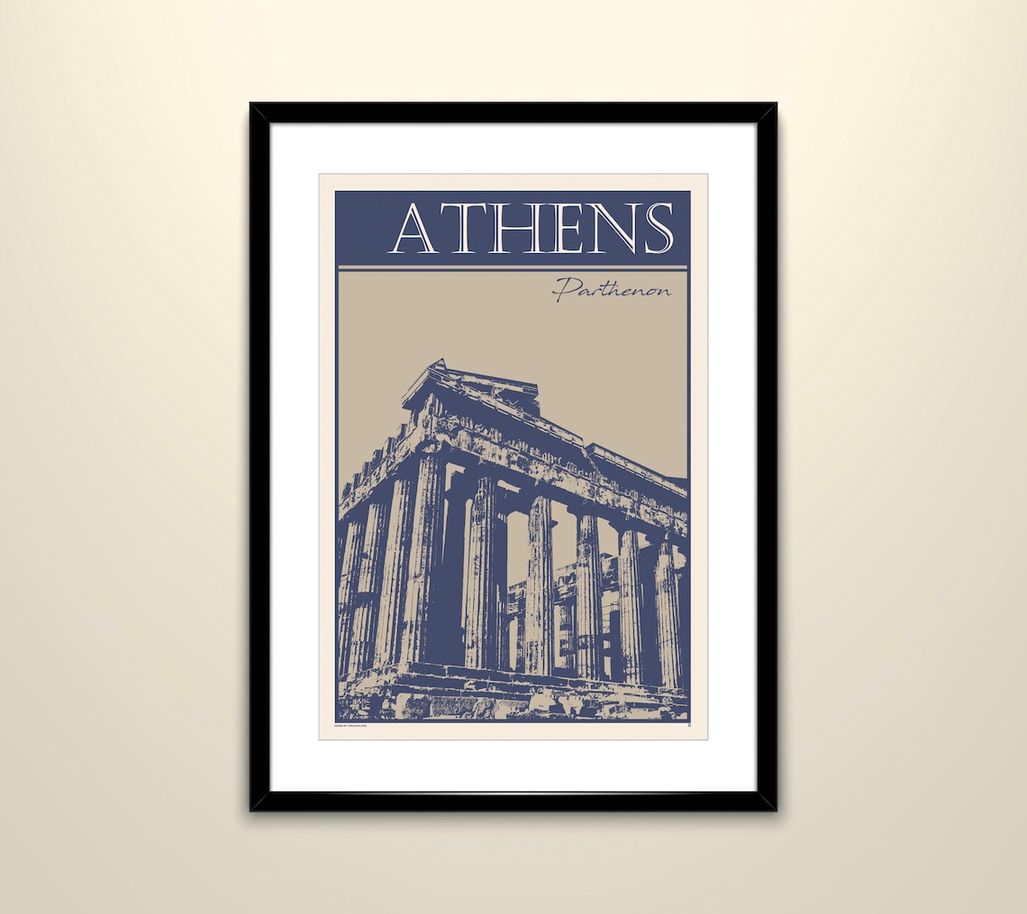 Athens Parthenon Poster Parthenon Acropolis Parthenon Print - Etsy
