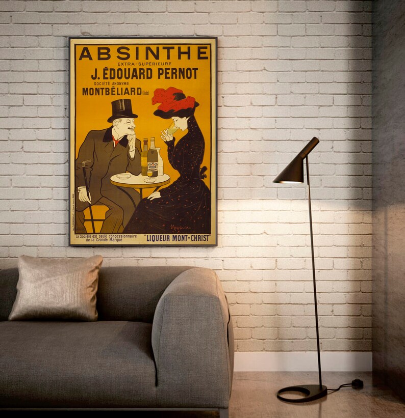 Absinthe Vintage Liquor Poster, Absinthe Vintage Wall Art, Old French ...