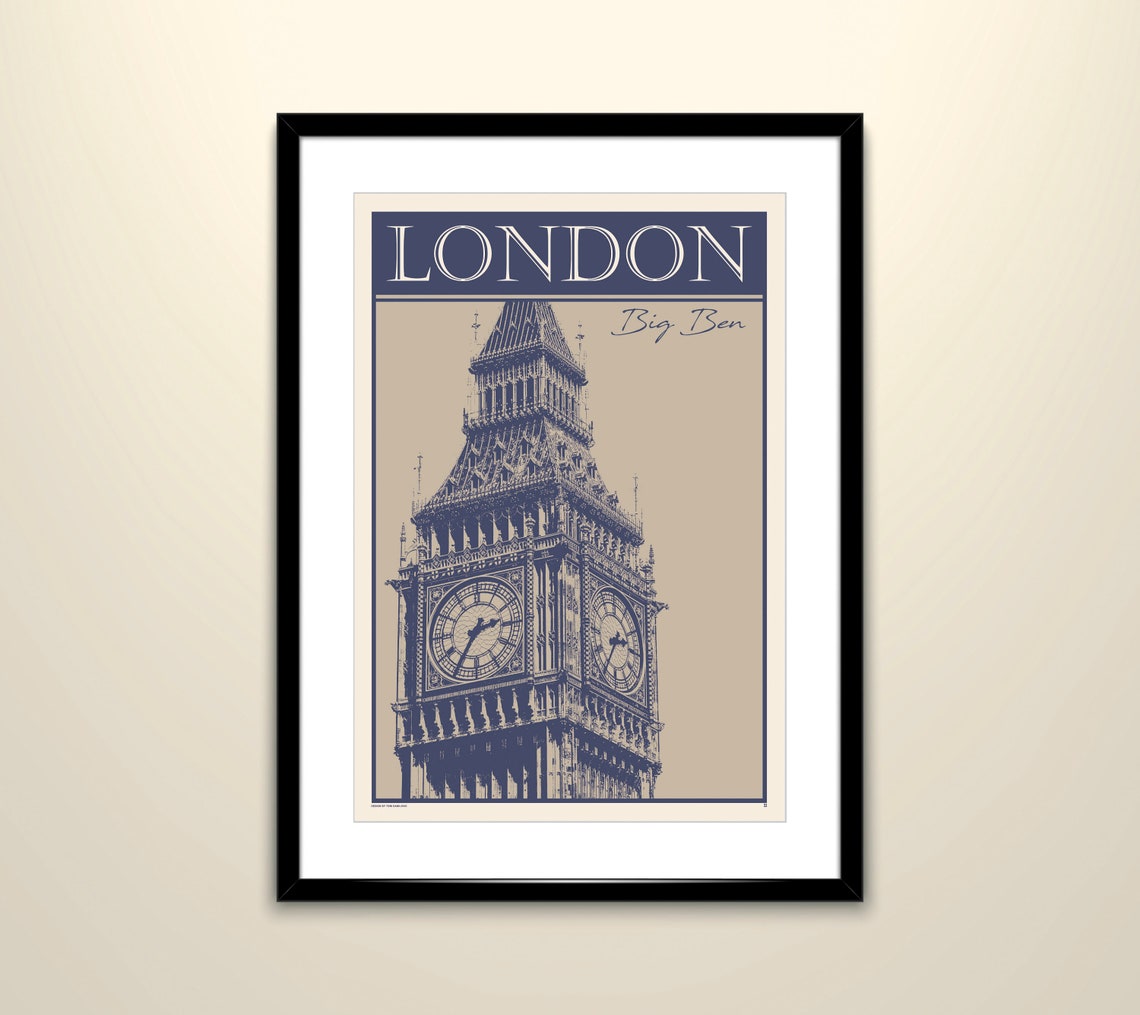 London Big Ben Poster London Print Big Ben Print London - Etsy