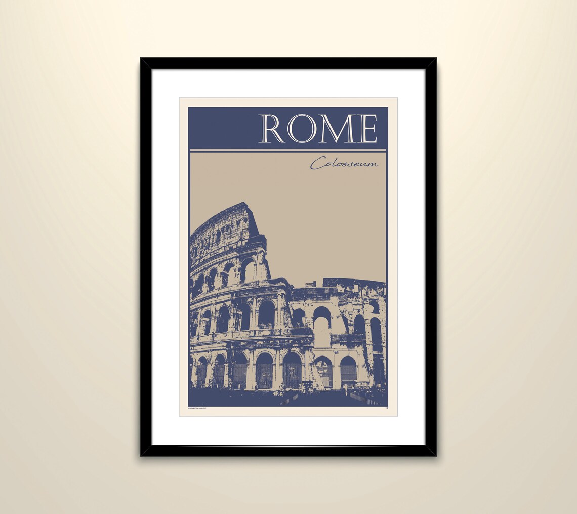 Rome Colosseum Poster, Rome Italy, Rome Wall Art, Rome Print, Travel ...