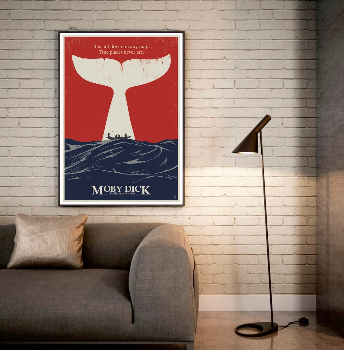 Moby Dick Print, Moby Dick Book Poster, Moby Dick Movie Poster, Herman ...