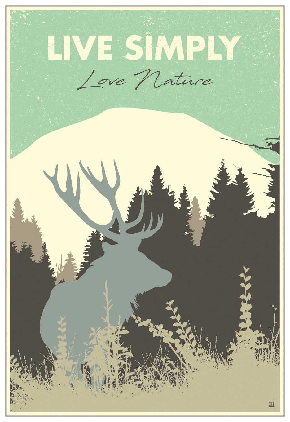Live Simply Poster Love Nature Poster Mountain Poster - Etsy