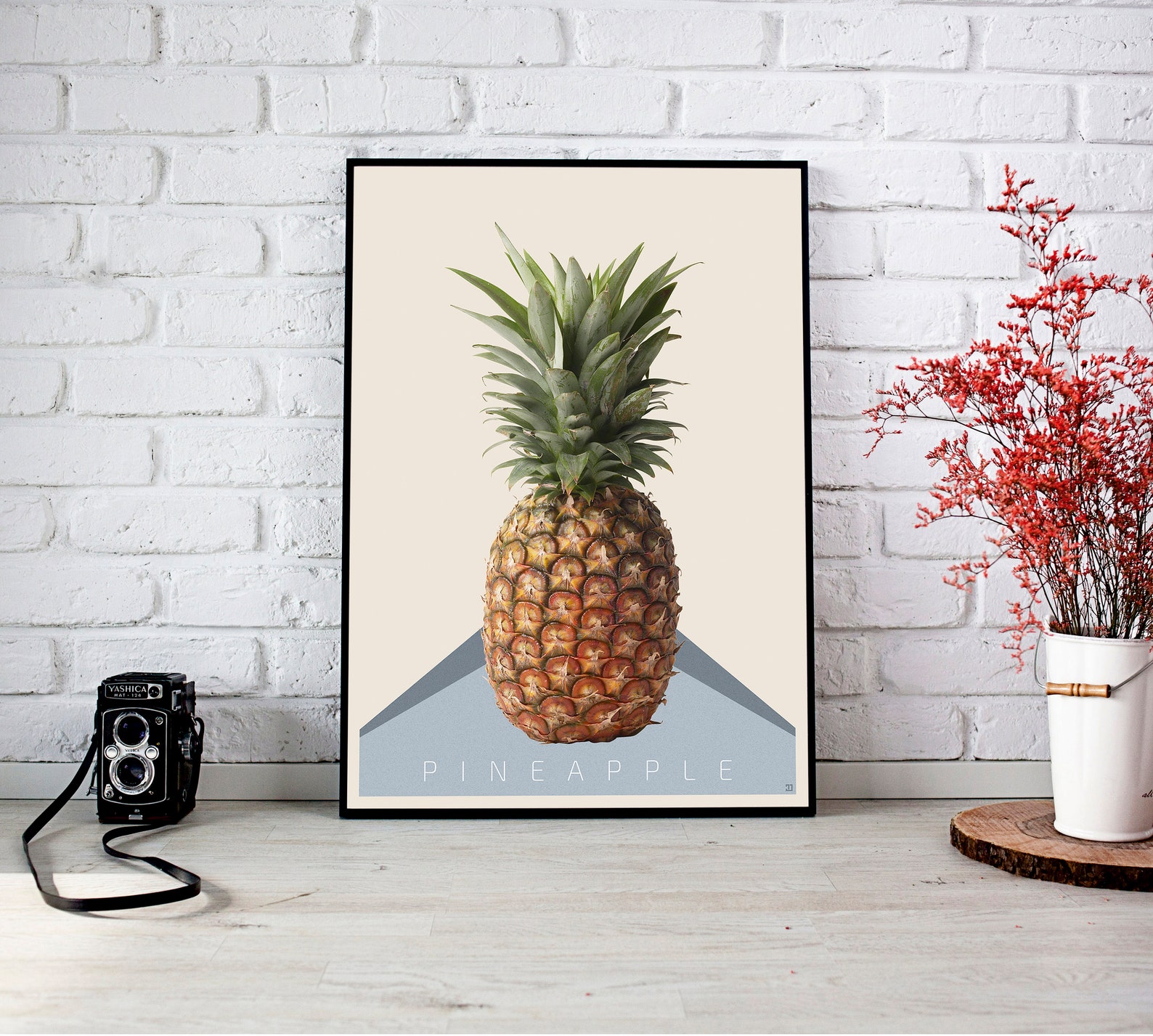 Pineapple Tropical Poster, Pineapple Wall Art, Tropical Fruit Poster ...