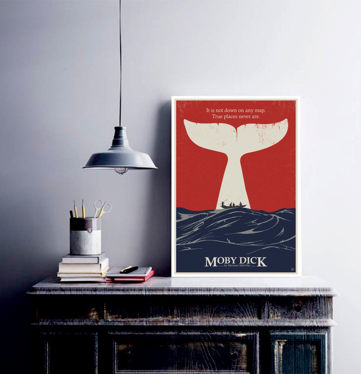 Moby Dick Print, Moby Dick Book Poster, Moby Dick Movie Poster, Herman ...