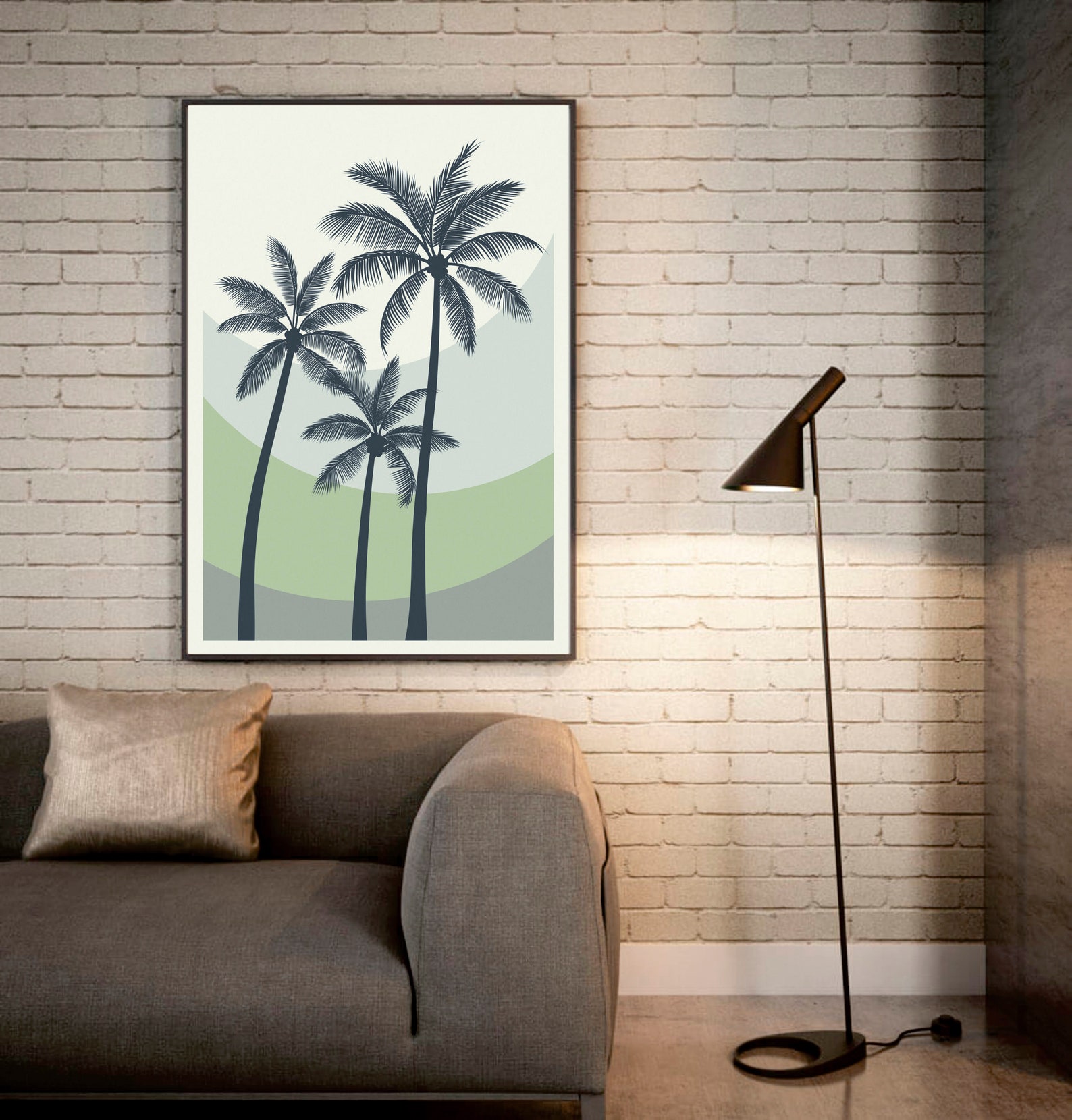 Palm Trees Poster, Tropical Palm Tree Print, Palm Trees Wall Art ...