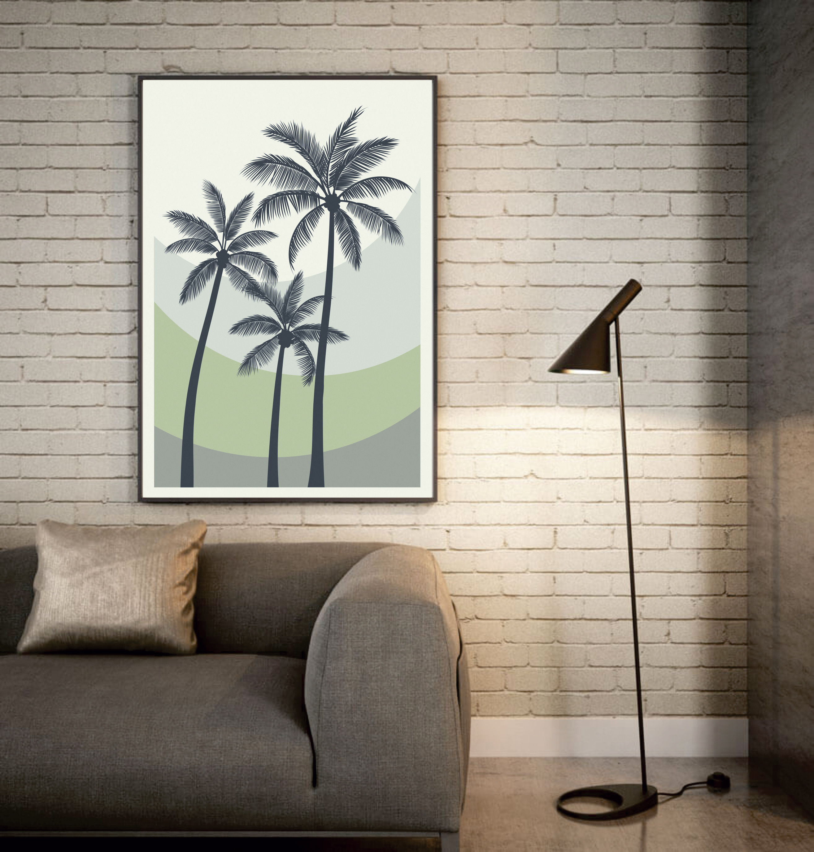 Palm Trees Poster, Tropical Palm Tree Print, Palm Trees Wall Art ...