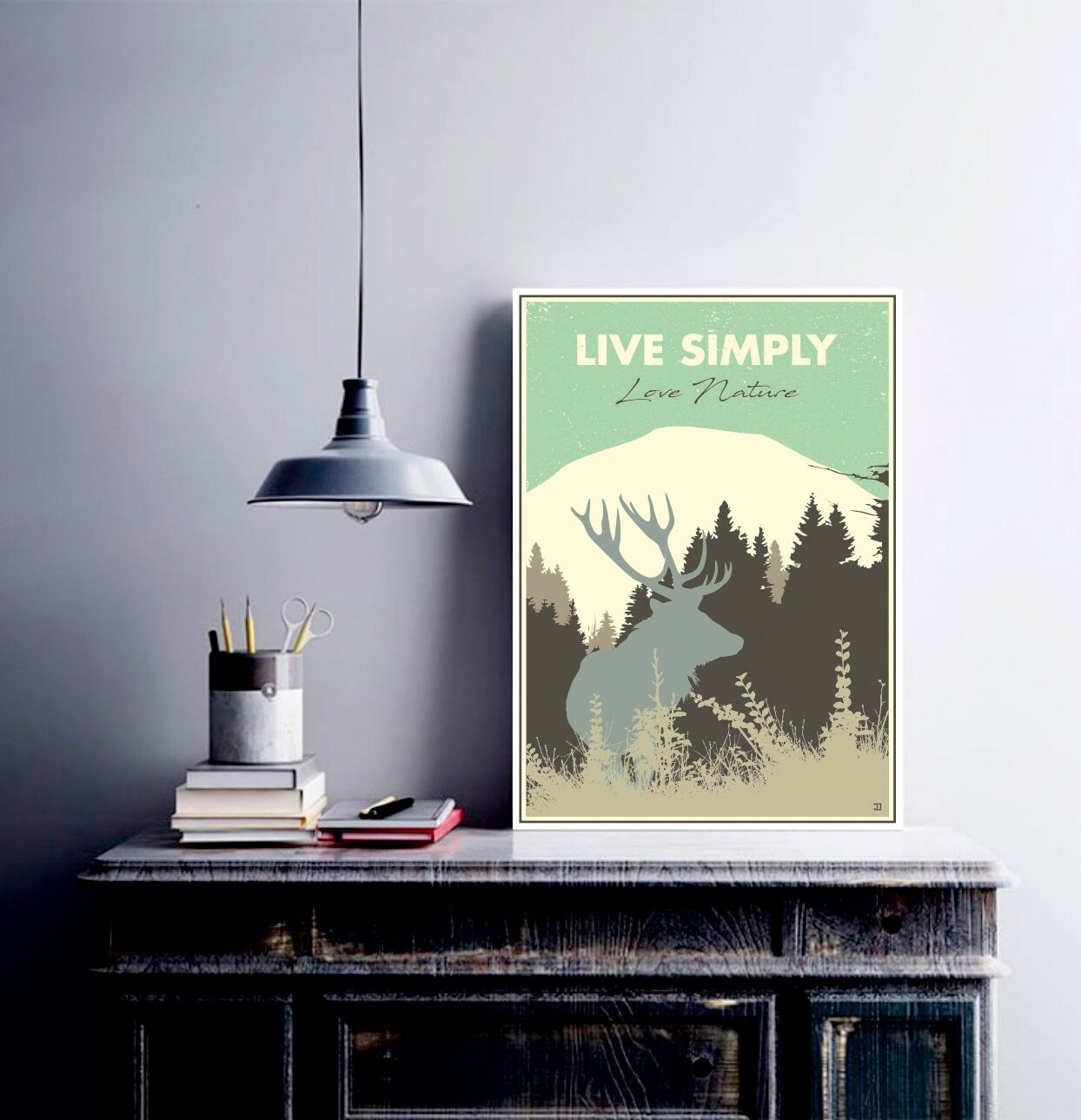 Live Simply Poster Love Nature Poster Mountain Poster - Etsy