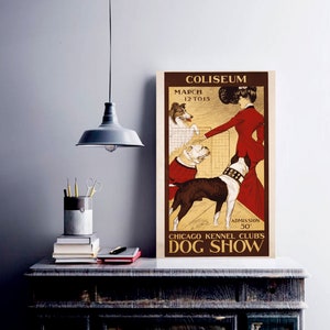 Dog Show Vintage Poster, Chicago Kennel Club's, Vintage Wall Art ...