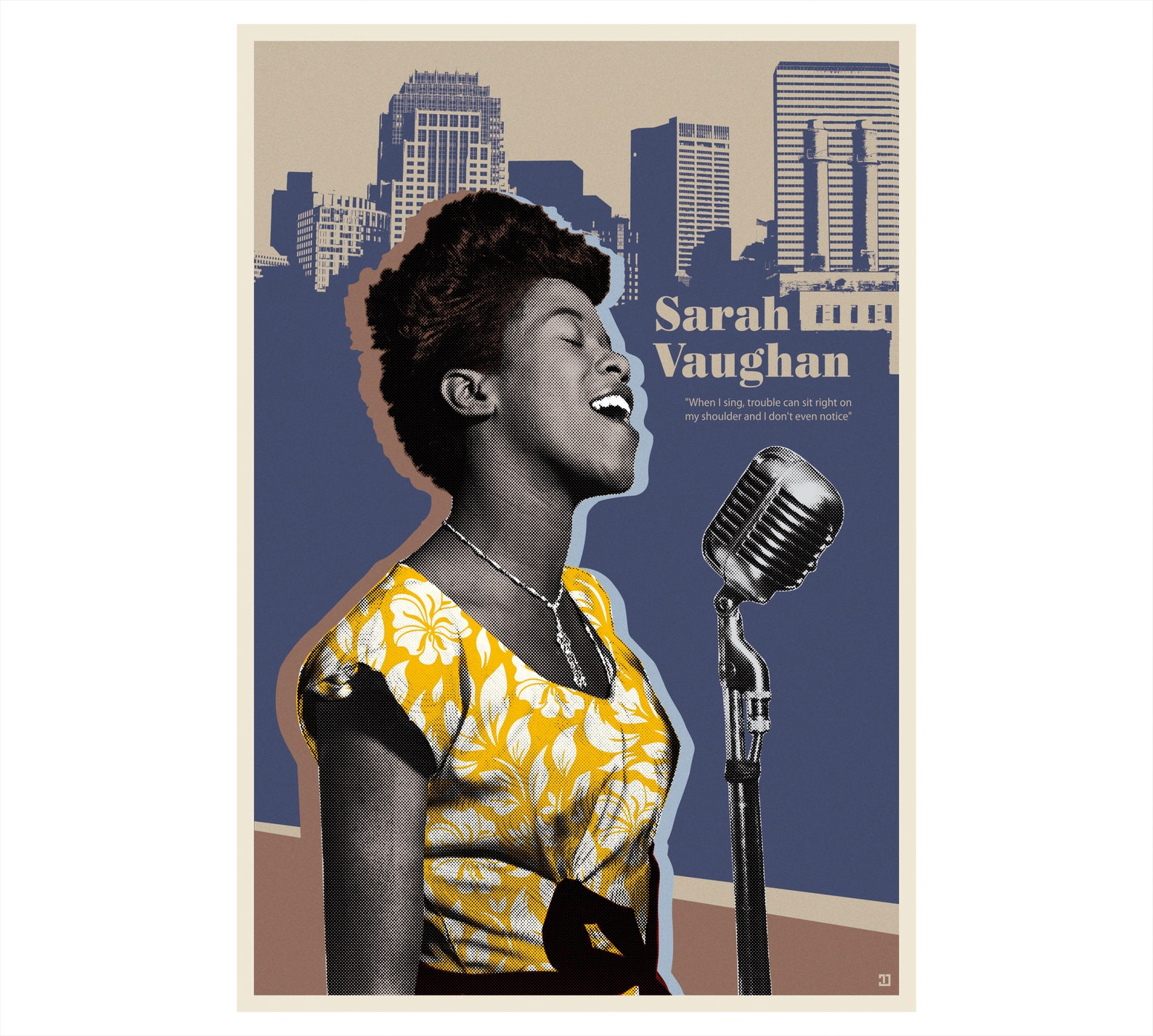 Sarah Vaughan Poster Jazz Singer Poster Jazz Poster - Etsy