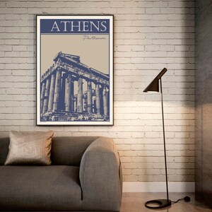 Athens Parthenon Poster, Parthenon Acropolis, Parthenon Print ...