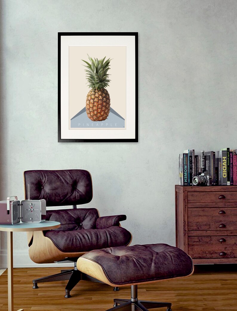 Pineapple Tropical Poster, Pineapple Wall Art, Tropical Fruit Poster ...