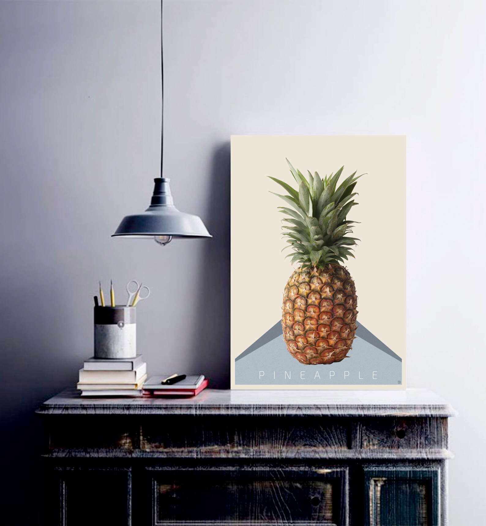 Pineapple Tropical Poster, Pineapple Wall Art, Tropical Fruit Poster ...