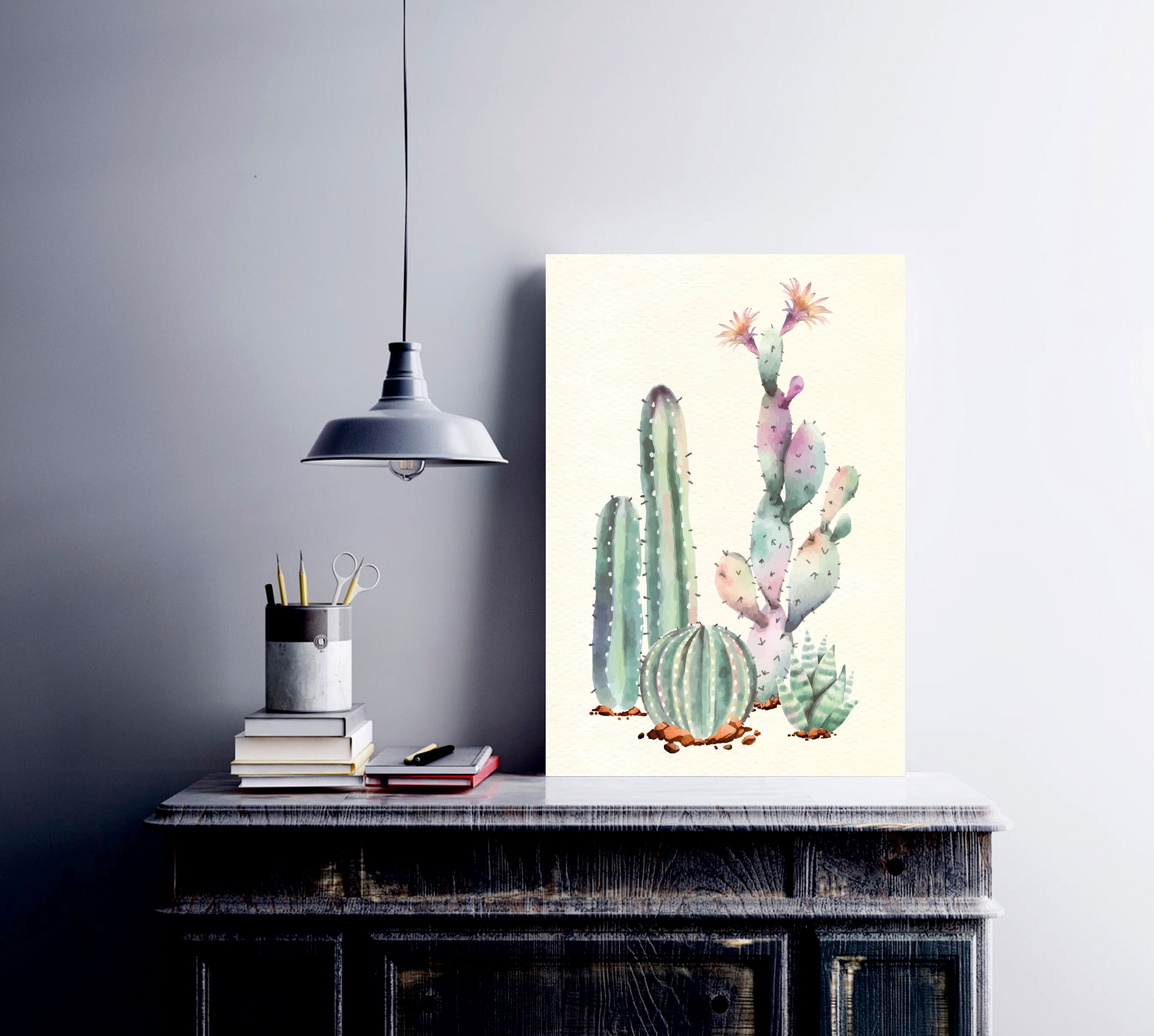 Cactus Print, Cactus Wall Art, Botanical Poster, Cactus Poster, Cactus ...