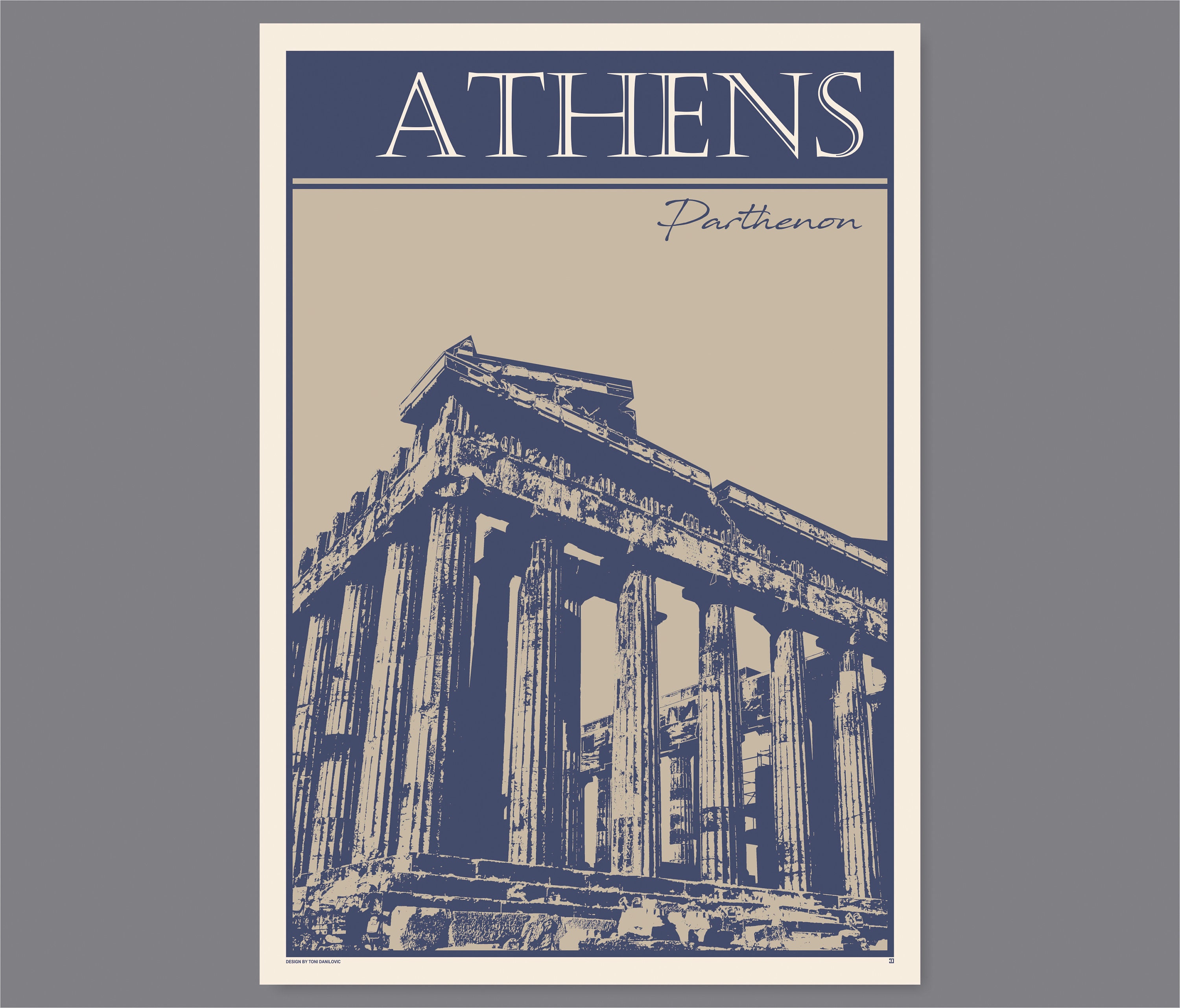 Athens Parthenon Poster Parthenon Acropolis Parthenon Print - Etsy