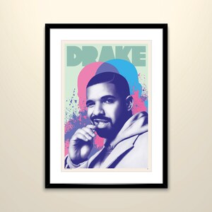 Drake Poster, Drake Wall Art, Drake Print, Drake Music Print, Music ...