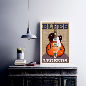 Blues Legends Poster, Blues Legends Wall Art, Music Print, Blues Print ...
