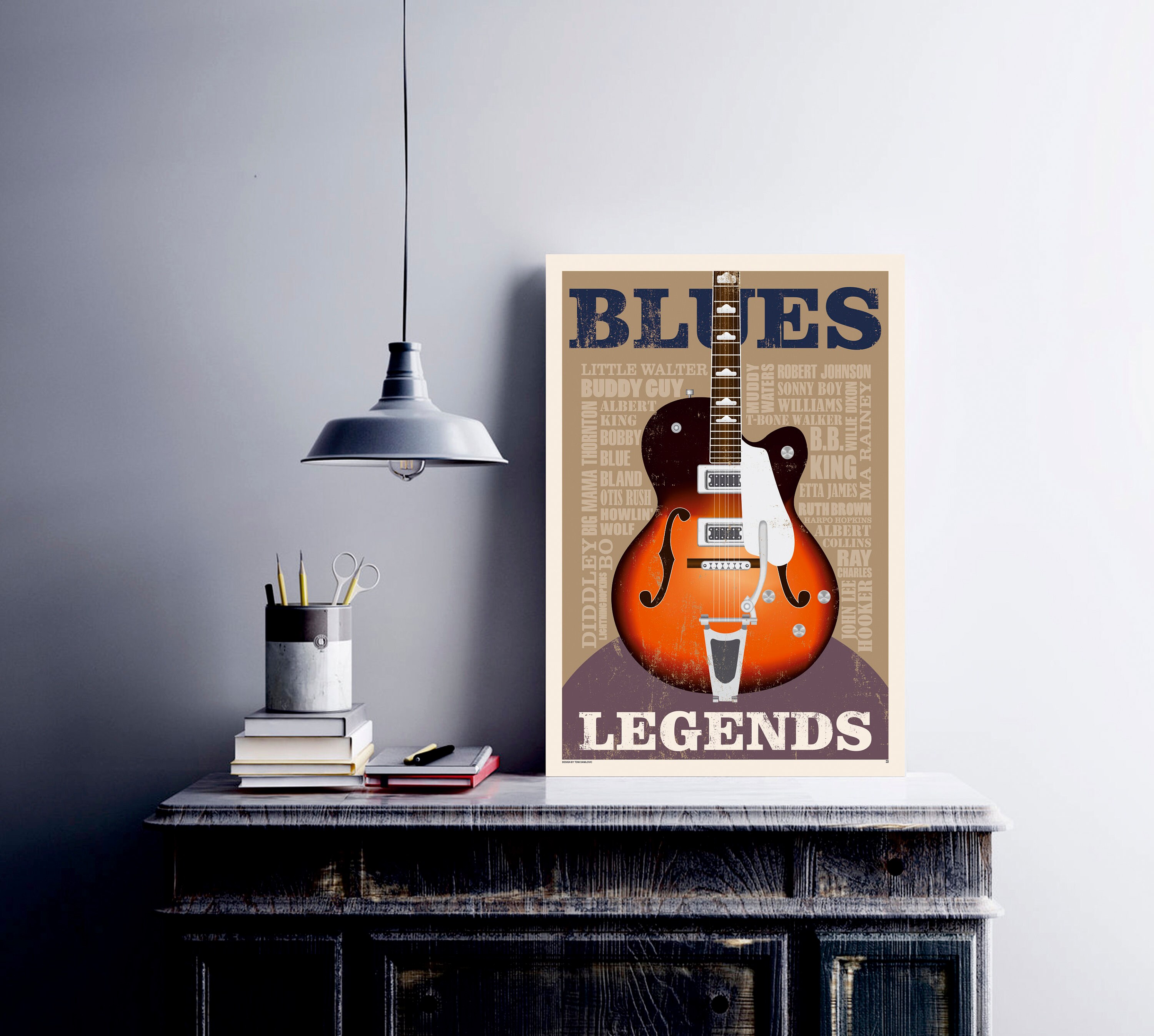 Blues Legends Poster, Blues Legends Wall Art, Music Print, Blues Print ...
