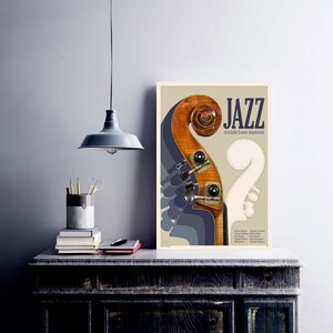 Jazz Double Bass Legends, Jazz Poster, Jazz Wall Art, Music Poster ...