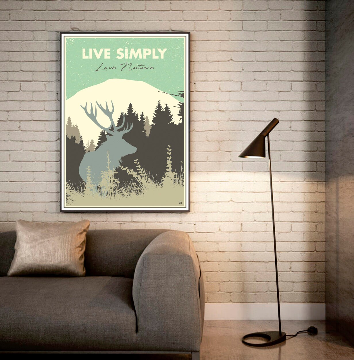 Live Simply Poster Love Nature Poster Mountain Poster - Etsy