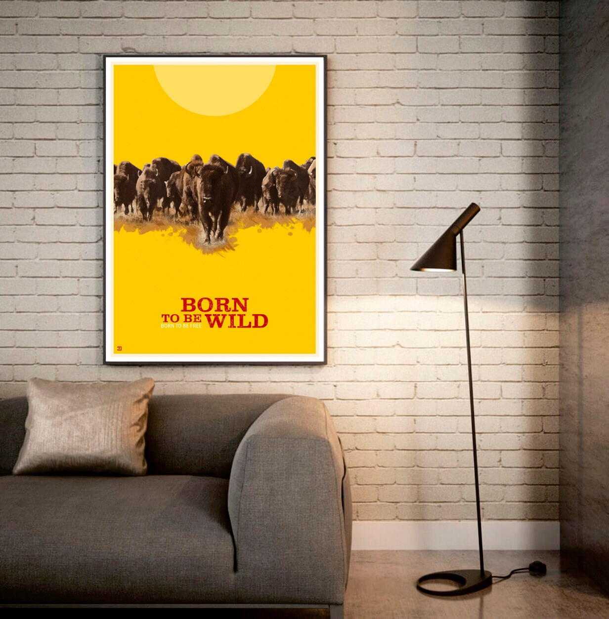 Buffalo Poster, Bison Herd Print, Nature Poster, Animal Print, Buffalo ...
