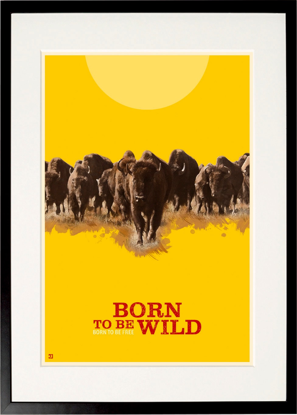 Buffalo Poster, Bison Herd Print, Nature Poster, Animal Print, Buffalo ...