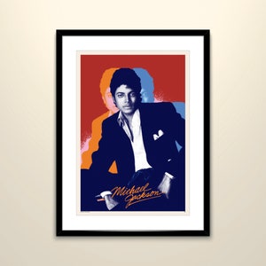 Michael Jackson, Michael Jackson Poster, King of Pop, Pop Art, Music ...