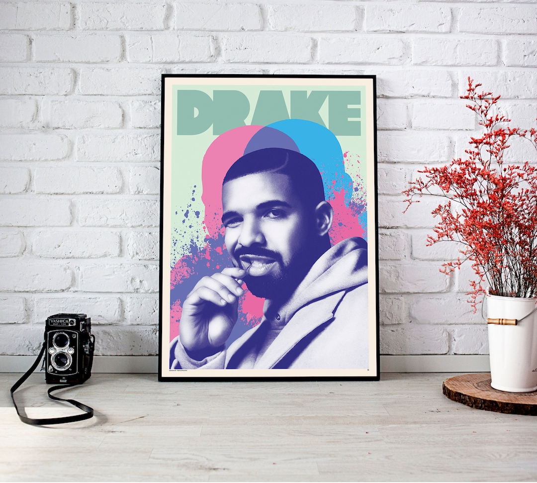 Drake Poster, Drake Wall Art, Drake Print, Drake Music Print, Music ...