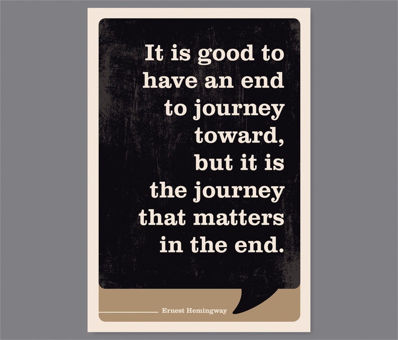 Ernest Hemingway Quote, Hemingway Poster, Inspirational Quotes ...
