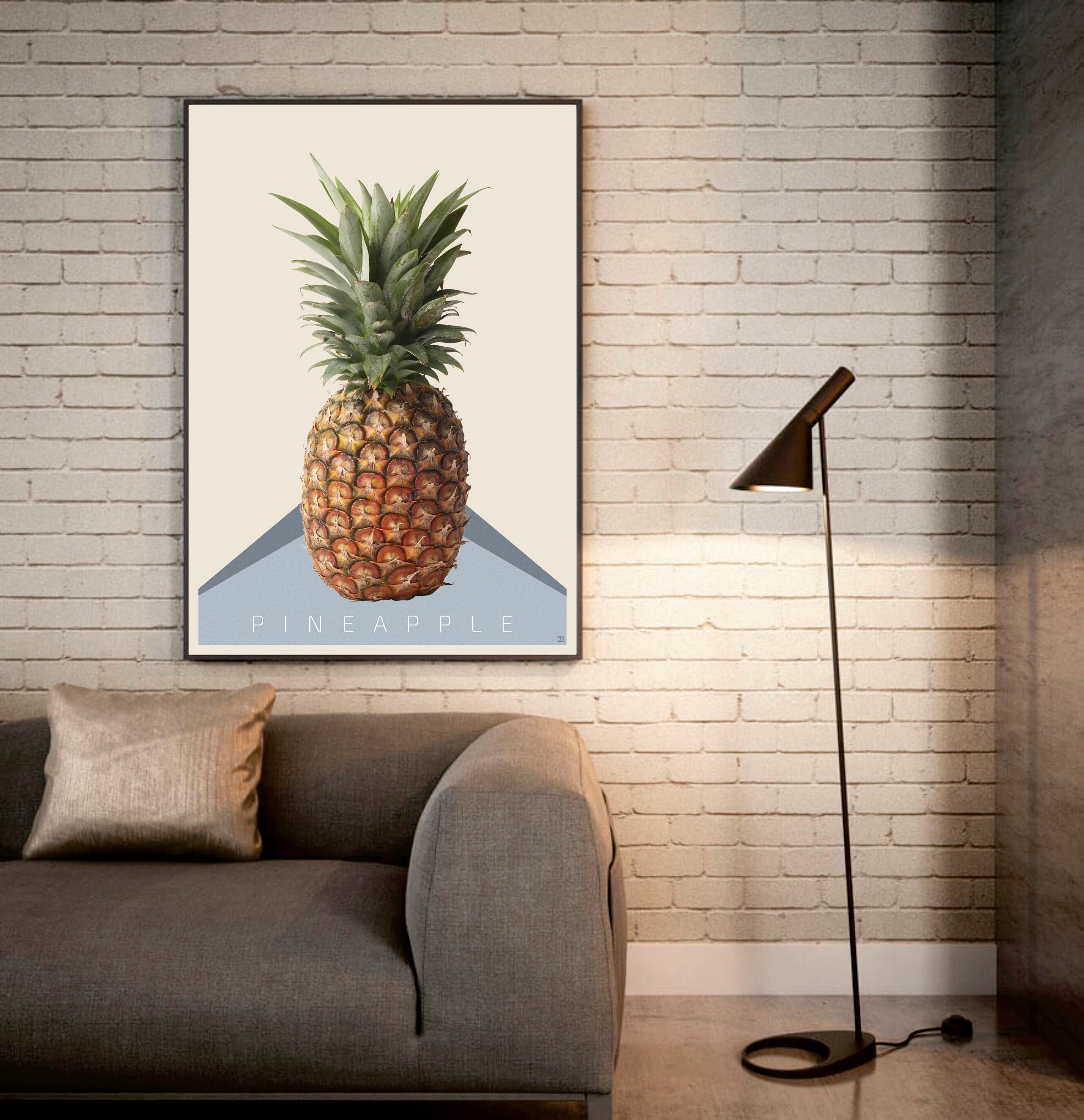Pineapple Tropical Poster, Pineapple Wall Art, Tropical Fruit Poster ...